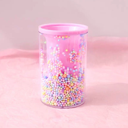 Creative Rainbow Foam Ball Stationery Box Pen Holder - Peachymart
