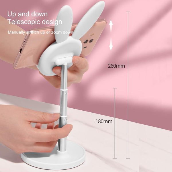 Cute Bunny Rabbit Desktop Phone Stand - Peachymart