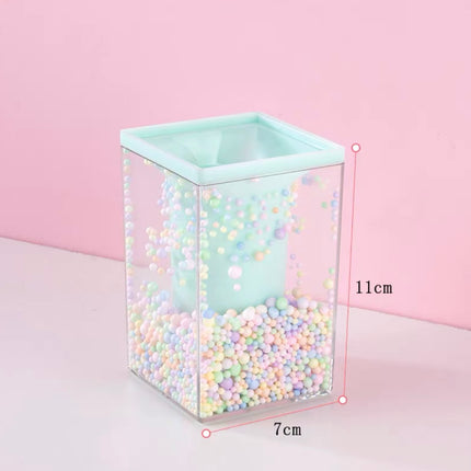 Creative Rainbow Foam Ball Stationery Box Pen Holder - Peachymart