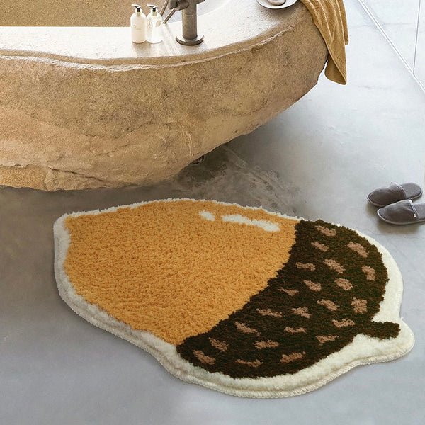 Cute Chestnut Shape Anti-Slip Bathroom Mat - Peachymart