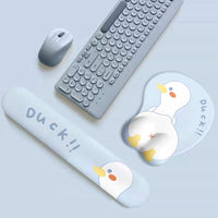 Cute 3D Pastel Blue Baby Duck Mouse Pad - Peachymart
